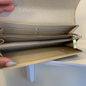 Louis Vuitton | Bags | Louis Vuitton Damier Azur Sarah Wallet | Poshmark